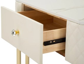 Designová konzole Pembroke 84,5 cm bílá