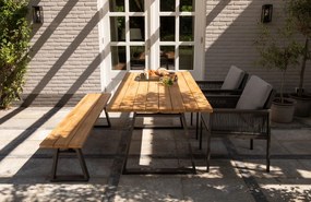 Hoorns Teakový zahradní jídelní stůl Armilo 185 x 90 cm