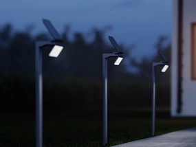 Steinel 085681 stojací solární senzorový LED reflektor XSolar GL-S antracit, 1,2W, 4000K