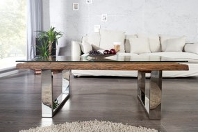 Noble Home Konferenční stolek Darruto, 110 cm, recyklovaný teak