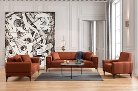 Hanah Home Třímístná pohovka HORIZON červenooranžová