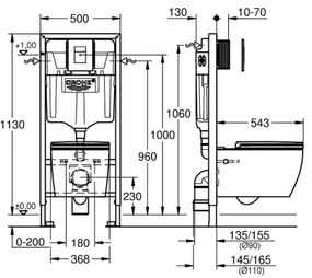 GROHE 103847SH00 - Sada 5 v 1 SOLIDO 1,13 m durobílá