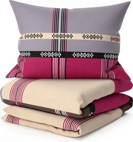 Polybavlněné povlečení DANIELA POLY růžové Rozměr povlečení: 70 x 90 cm | 140 x 200 cm