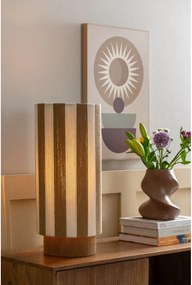 Bílá/v přírodní barvě provazová stolní lampa (výška 58 cm) Vienna Stripes – Leitmotiv