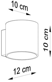 Sollux SL.0490 - Nástěnné svítidlo ORBIS 1xG9/40W/230V dřevo