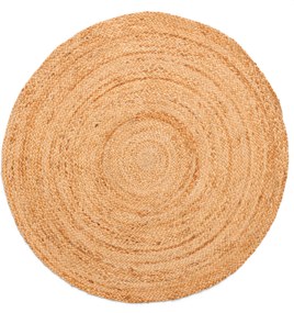 My Flair, AKCE: 120x120 (průměr) kruh cm Kusový koberec Lola natur kruh, béžová, chodba / předsíň