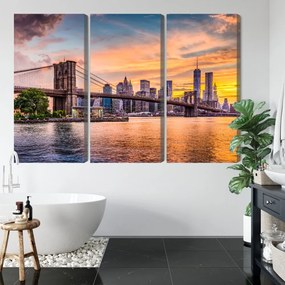 Vícedílný obraz New York City Panoramatická Krajina Nedostatek Nedostatek Plátno Canvas 180x120