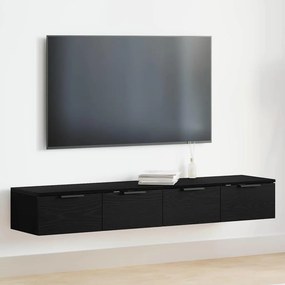 Nástěnná skříň 2 ks Černý dub 68 x 30 x 20 cm Kompozitní dřevo 3333074