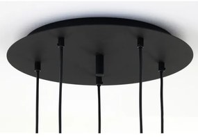 Jupiter 2014 - Lustr na lanku ALAS 5xGU10/10W/230V černá/zlatá