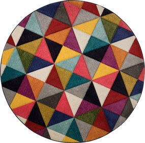 Flair Rugs, AKCE: 160x160 (průměr) kruh Kusový koberec Spectrum Samba Multi kruh, vícebarevná, ložnice