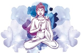 Samolepící tapeta ilustrace Buddhy - 225x150 cm