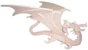 Woodcraft construction kit Woodcraft Dřevěné 3D puzzle zvířata drak a rytíř