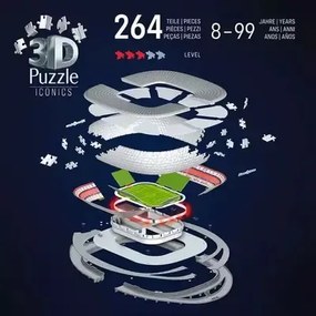 Ravensburger 3D Puzzle Iconics: Allianz Arena (Noční edice) / 216 dílk