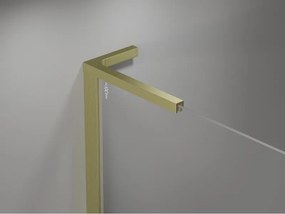 Mexen Mist-H L Duo, 2-křídlý ​​sprchový kout 80 x 85 cm, čiré sklo, zlatý matný profil, 8A5L-080L-085P-55-00