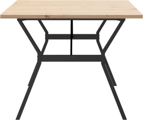 Jídelní stůl s Y rámem 200x100x75,5 cm borové dřevo a ocel 3282789