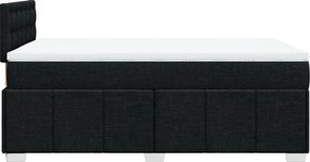 Box spring postel s matrací černá 120x190 cm textil 3287023