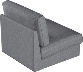 Potah na neskládací křeslo IKEA Kivik barva šedá látka pletený vzor