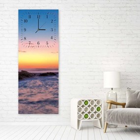 Gario Hodiny na zeď Skály při západu slunce Rozměry: 25 x 65 cm