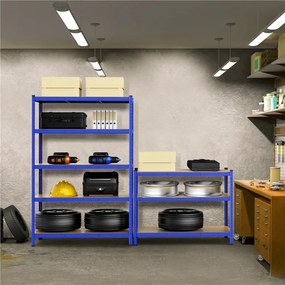 Zátěžový regál Yaheetech – Mod.5: 180 × 120 × 60 cm/875 kg modrá (264515749188)