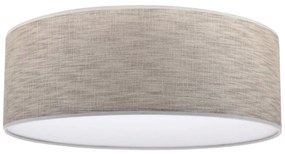 Stropní svítidlo Stone, 1x béžové textilní stínítko/bílé PVCové stínítko, (bílé plexisklo), (fi 40cm)