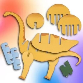 EscapeWelt 3D dřevěné puzzle Brontosaurus / Obtížnost: lehká / od 8 le
