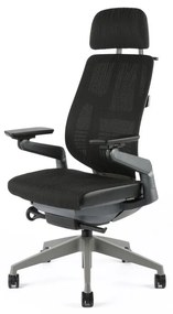 Kancelářská ergonomická židle Office Pro KARME MESH —  více barev Modrá žíhaná