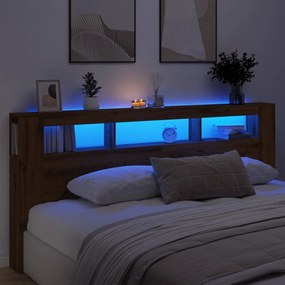 Čelo postele LED dub artisan 220x18,5x103,5 cm kompozitní dřevo
