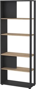 FALCO Knihovna Sigal 592 šedá/jackson hickory