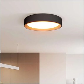LED stropní světlo s dálkovým ovládáním Larios nastavitelné - průměr 39 cm, černá