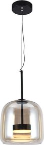 LED Solution Černé závěsné LED svítidlo s jantarovým stínidlem 23cm 6W 23379