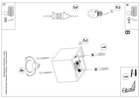 Sollux SL.0022 - Bodové svítidlo QUAD 1 1xGU10/10W/230V černá