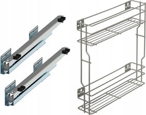 Rejs Koš Cargo 150 šedý s tlumením dovírání levý