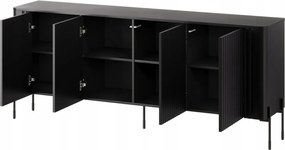Komoda Vera 190 cm černá