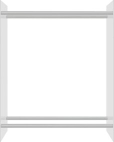 Stojan na palivové dříví průhledný 80x35x100 cm tvrzené sklo 327469