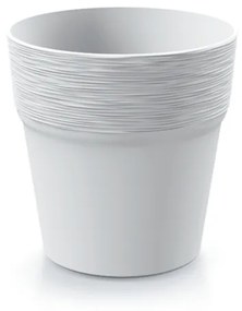 PROSPERPLAST Květináč - FURU, varianta I Průměr: 17,5 cm, Barva: bílá