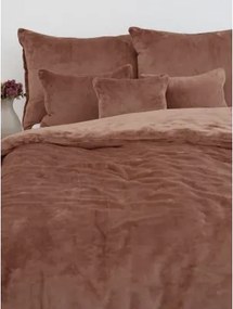 MK Lůžkoviny Prodloužené mikroplyšové povlečení Exclusive - Laura mocha mousse 140 × 220 cm, 70 x 90 cm