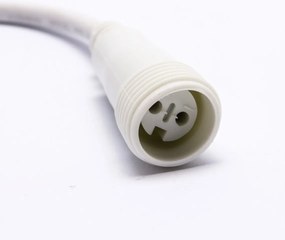 Easy Fix světelná girlanda, venkovní, 50 m, pro 50 žárovek E27, bílý kabel, IP67, bez žárovek, cívka
