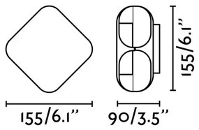FARO 71212 - LED Venkovní nástěnné svítidlo BU-OH LED/12W/230V IP65