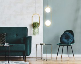 Mosazný závěsný lustr Cordel pro žárovku 2x G9  - Candellux