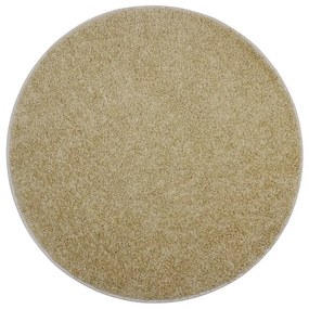 Vopi koberce Kusový koberec Color shaggy béžový kruh - 67x67 (průměr) kruh cm