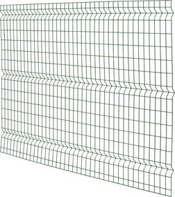 Jednoduché svařované 3D plotové pletivo zelená 150 x 200 cm