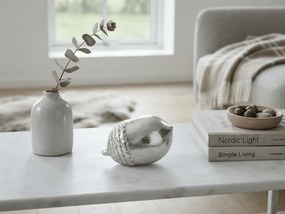 Dekorativní soška SILVER ACORN 13 cm, stříbrná