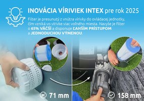 Intex | Vířivý bazén Pure Spa Greystone Deluxe Bubble Spa 4 NP | 11400294