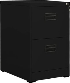 vidaXL Kancelářská skříň 46 x 62 x 72,5 cm ocel [336271] Barva: Černá
