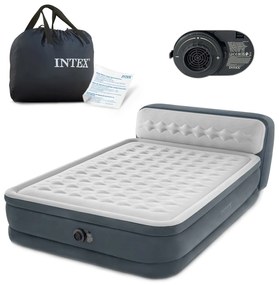Nafukovací matrace INTEX 64448 236x152x46 cm s elektrickou pumpou pro pohodlné spaní