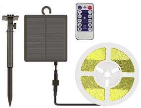 V-Tac LED Stmívatelný solární pásek LED/1,2W/3,7V 4000K IP67 5m VT1512