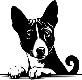Samolepka pes Basenji