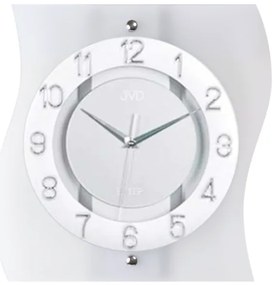 Luxusní skleněné netikající tiché nástěnné hodiny JVD NS2533.1