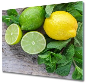 Skleněná krájecí deska Vápno a citron
