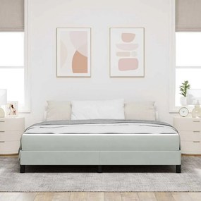 Postel s boxspringem s matrací Světle šedá 180 x 200 cm textil 3398707